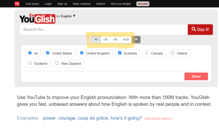 【無料英語学習】YouGlishの使い方を徹底解説【活用方法5選】 - まいける英語塾